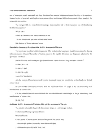 Textile antimicrobial-testing | PDF