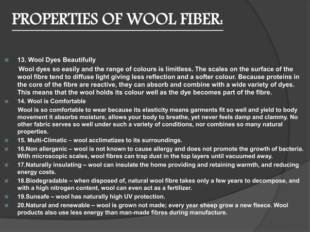 Properties and Uses of fiber | PPTX