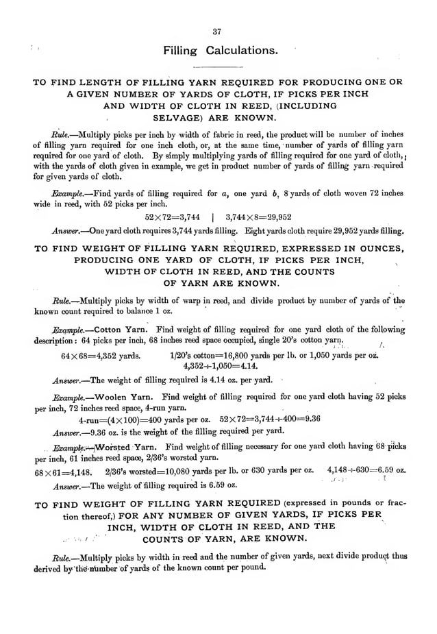 Textile Calculation.pdf,Textile Calculation | PDF