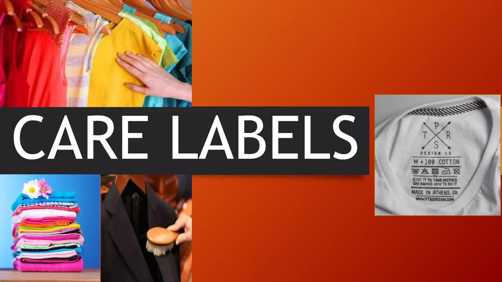 Textile care labels ppt | PPTX