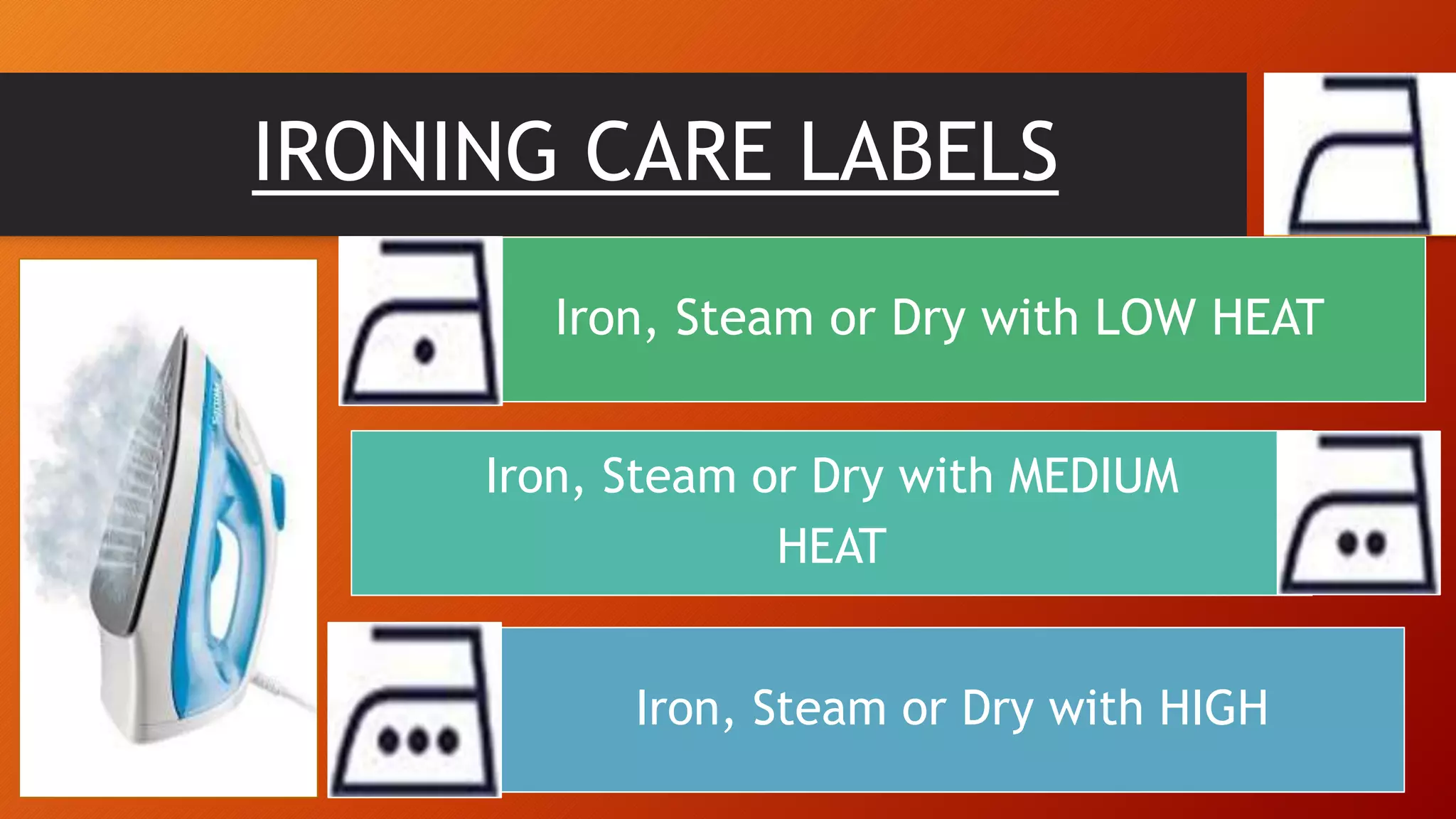 Textile care labels ppt | PPTX