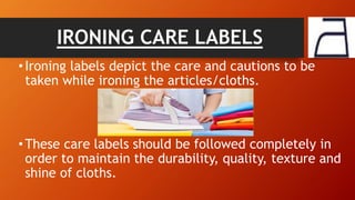 Textile care labels ppt | PPTX