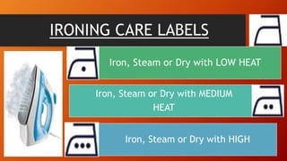 Textile care labels ppt | PPTX