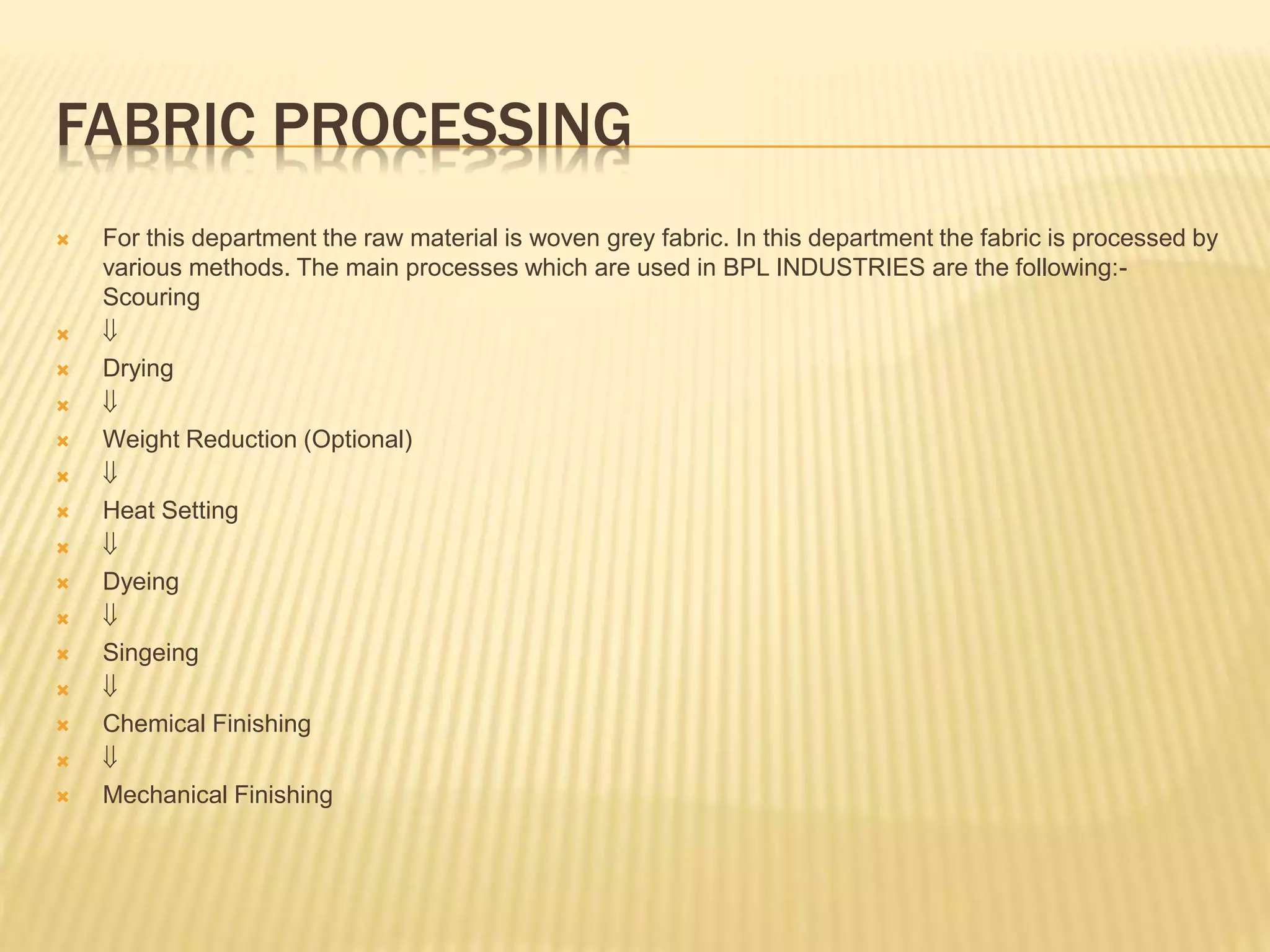 Textile chemical processing | PPTX