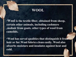 wool: introdction,origin and histrory, process, types, classification ...