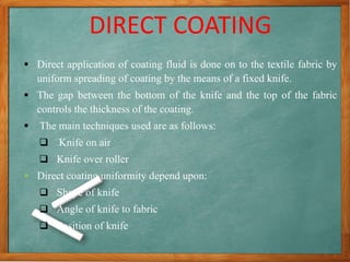 Textile coating | PPTX