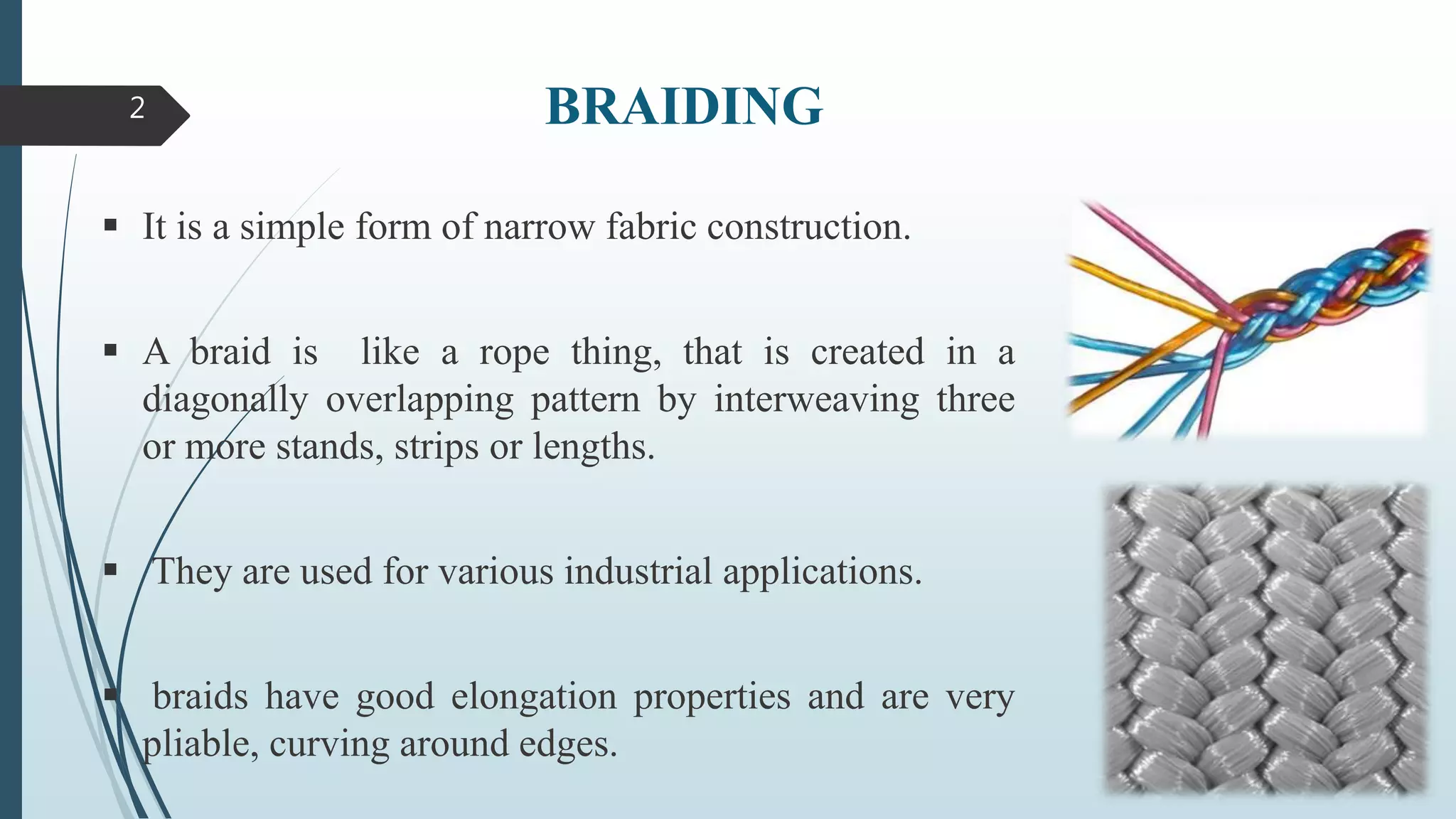 Textile composites, 2D and 3D braided composite fabrics | PPTX
