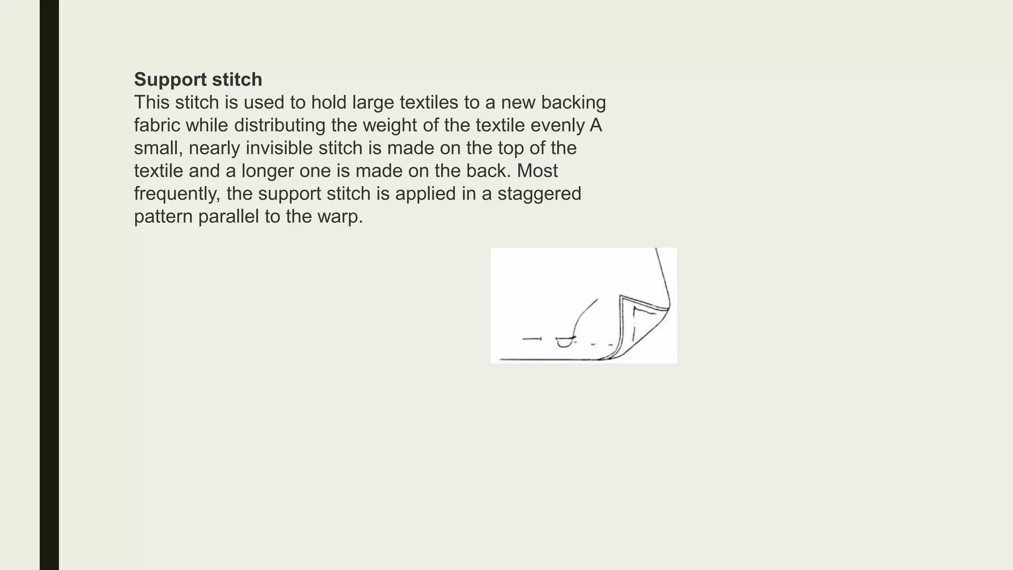 Textile conservation needle technique | PPTX