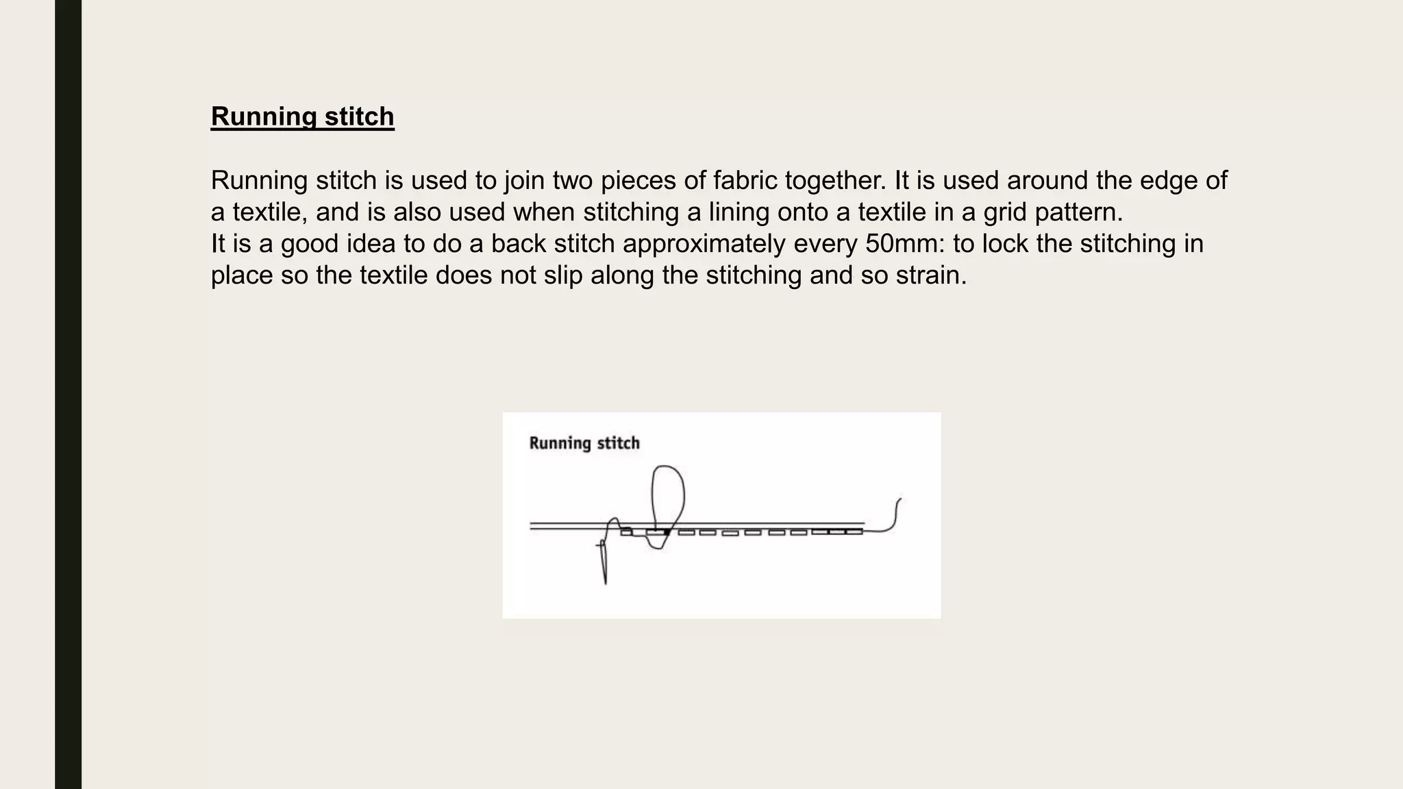 Textile conservation needle technique | PPTX