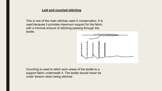 Textile conservation needle technique | PPTX