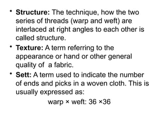 Introduction to Textile design and technology | PPT