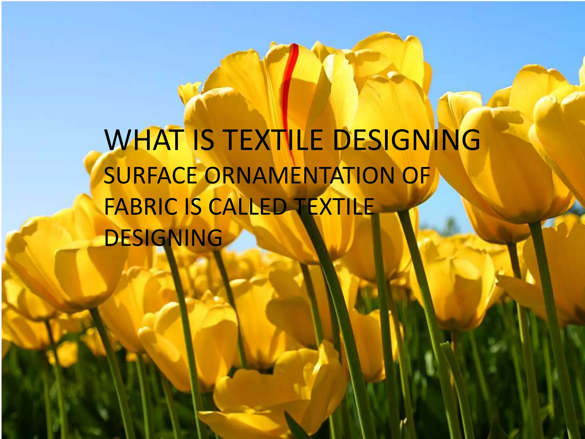 Textile designing techniques | PPTX
