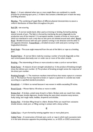 Textile dictionary | PDF