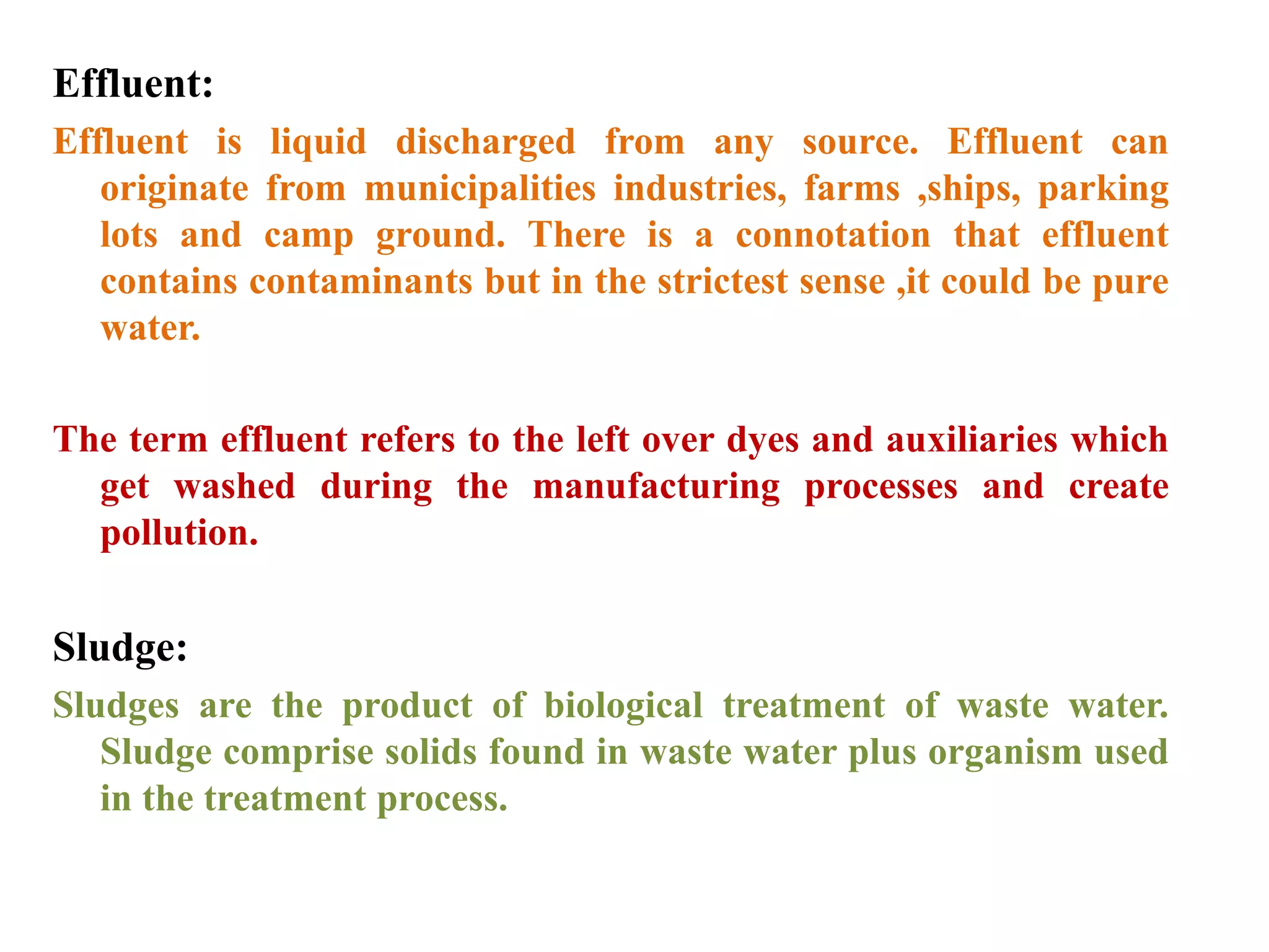 Textile effluent treatment | PPTX