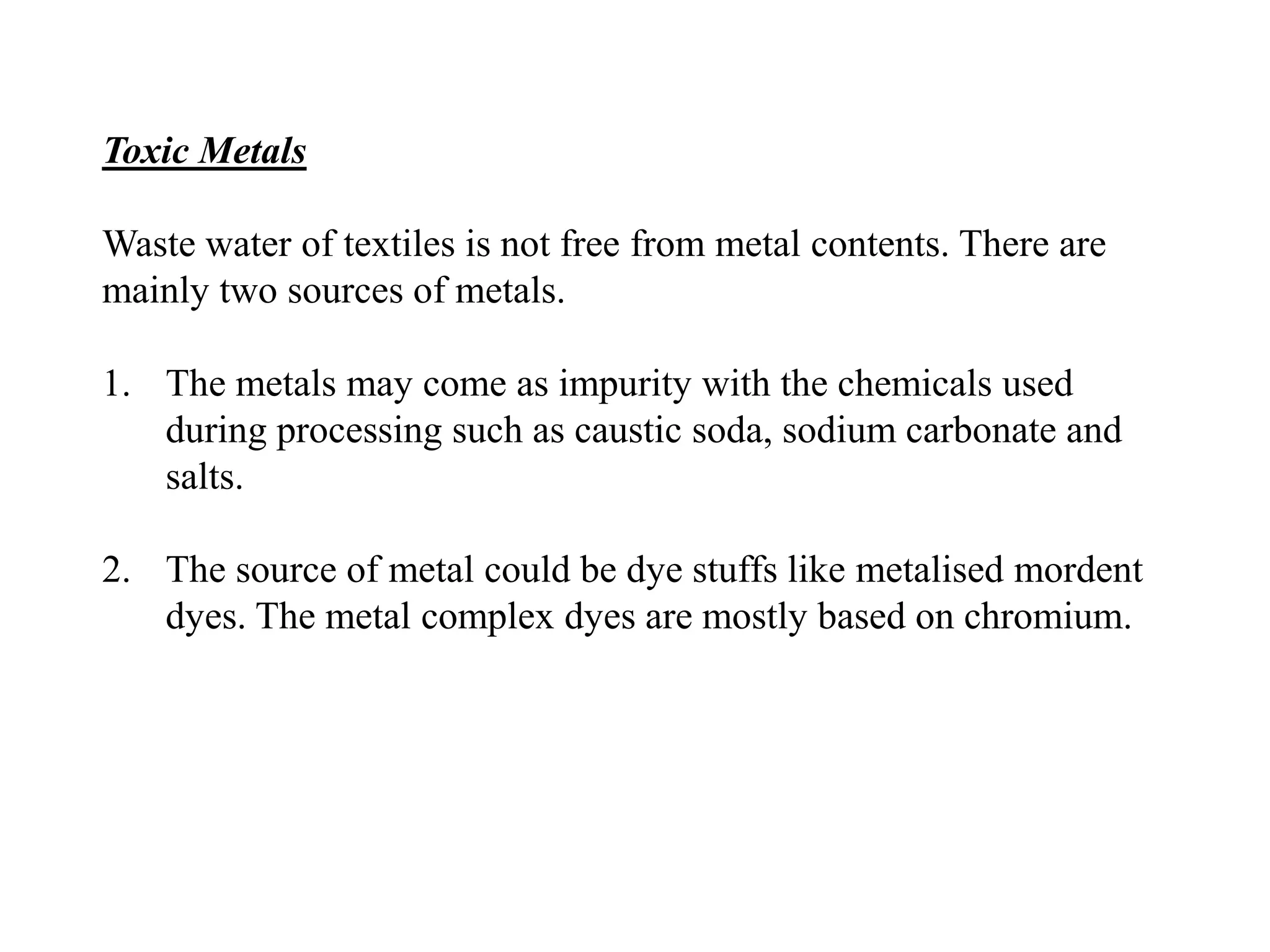 Textile effluent treatment | PPTX