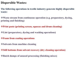 Textile effluent treatment | PPTX