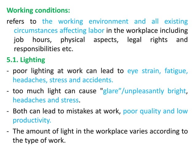 Textile Factory Working conditions.pptx | Indoor Environmental Quality ...