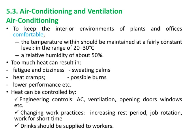 Textile Factory Working conditions.pptx | Indoor Environmental Quality ...