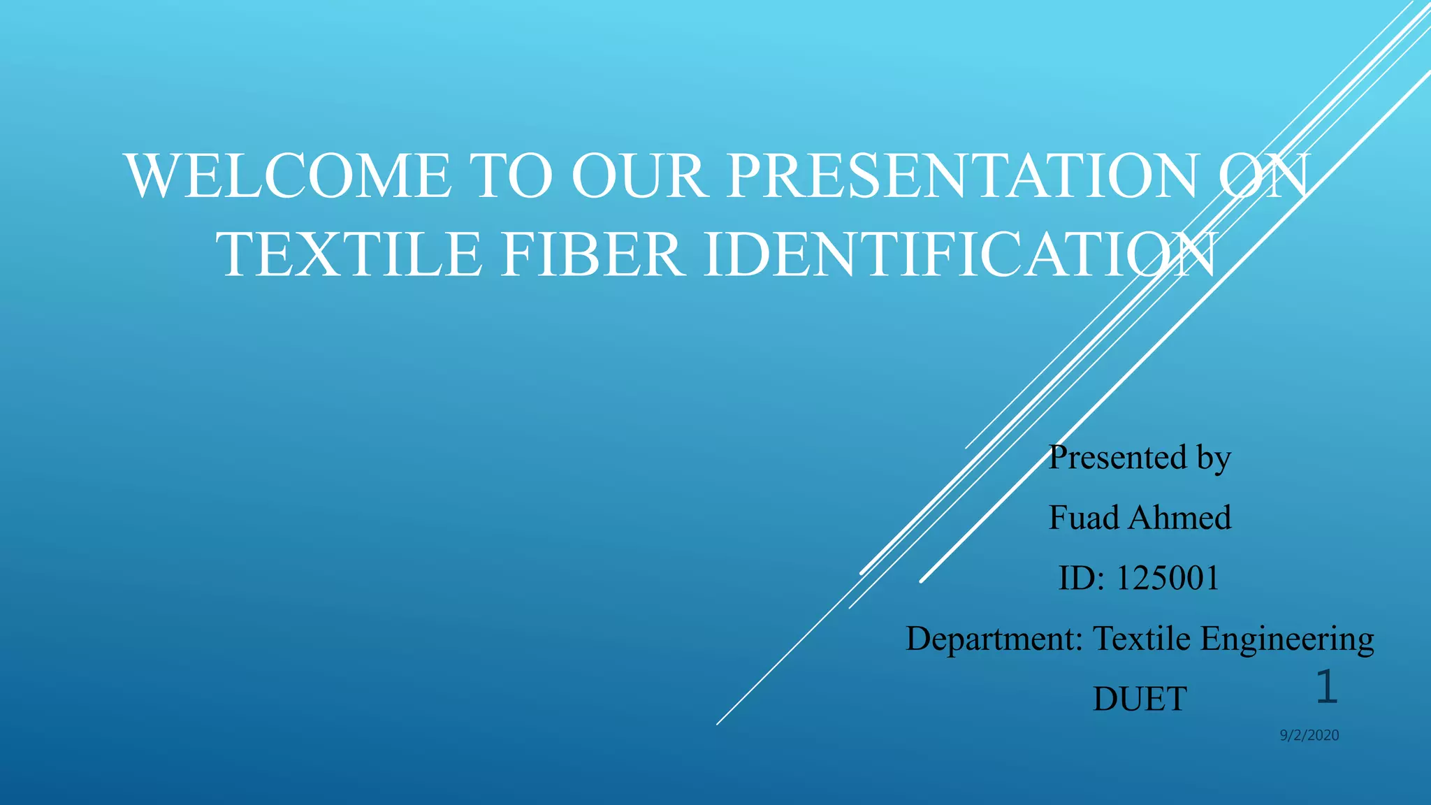 Textile fiber identification | PPTX