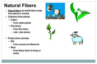 Textile fibers and yarns editabl | PPTX