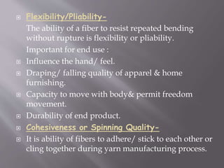Textile fiber theory | PPTX