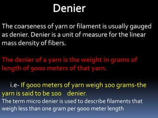 Textile fibre | PPTX