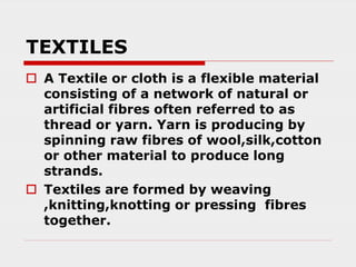 Textile Fibre - Introduction &Classification | PPT