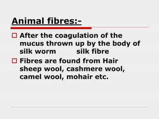 Textile Fibre - Introduction &Classification | PPT