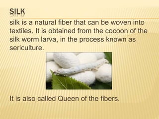 Textile fibres | PPTX