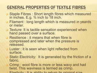TEXTILE FIBRES - INTRODUCTION & CLASSIFICATION | PPTX