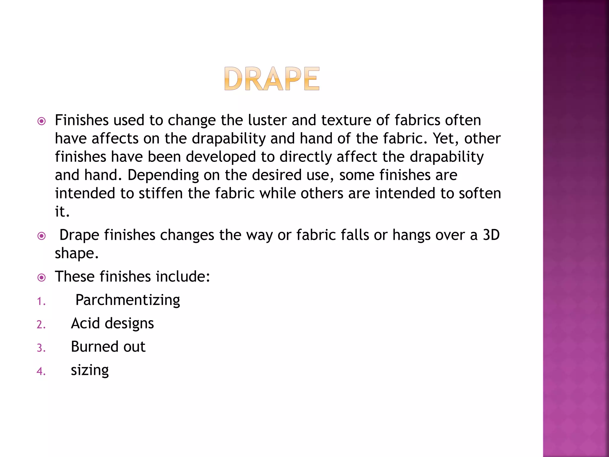 Textile finishes | PDF