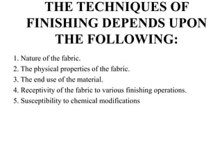 Dr B.M.N._ Textile finishes | PPTX