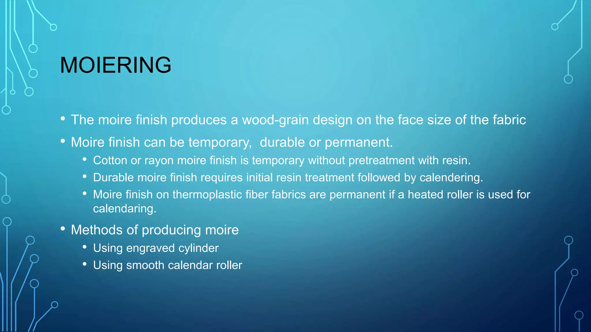 Textile finishes | PPTX