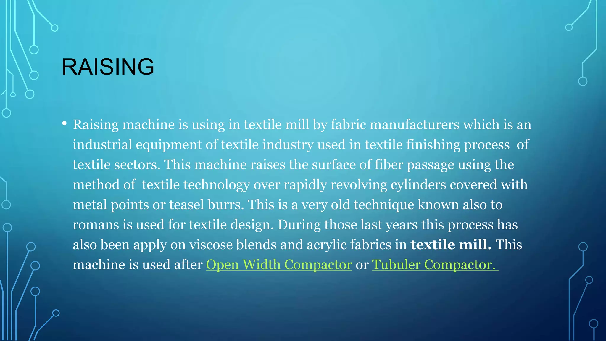 Textile finishes | PPTX