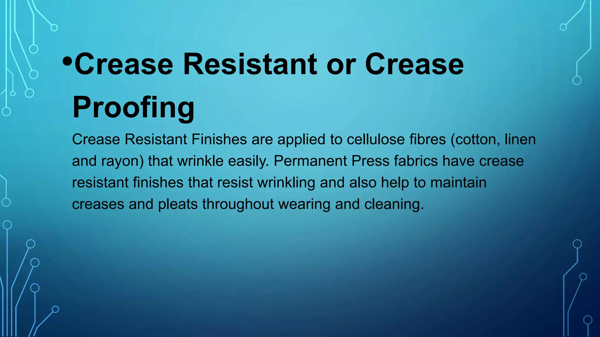 Textile finishes | PPTX