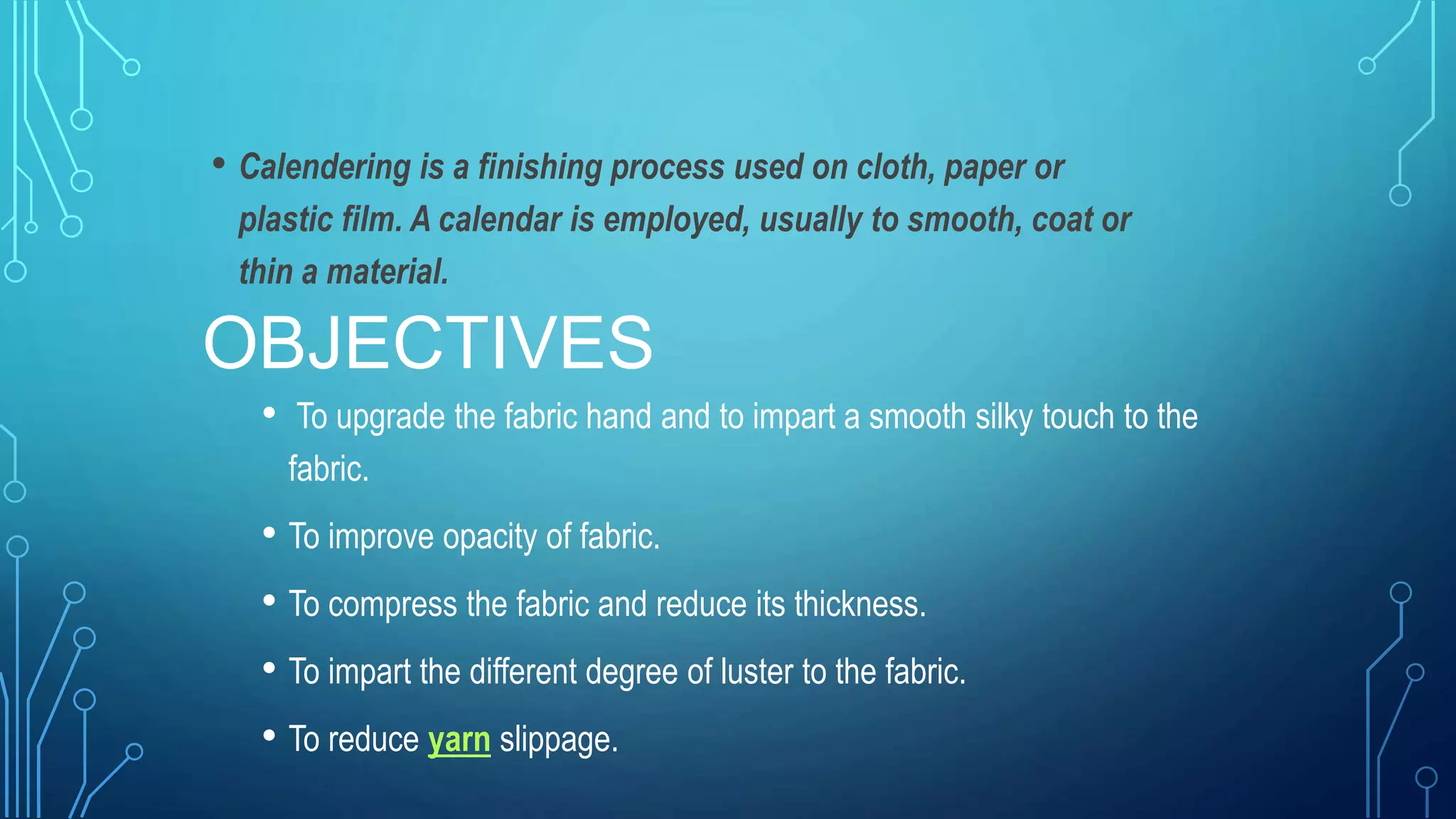 Textile finishes | PPTX