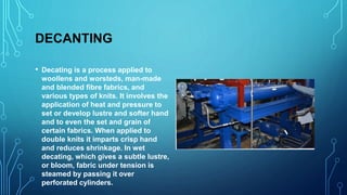 Textile finishes | PPTX