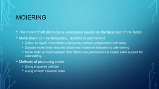 Textile finishes | PPTX
