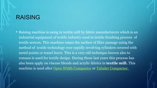 Textile finishes | PPTX