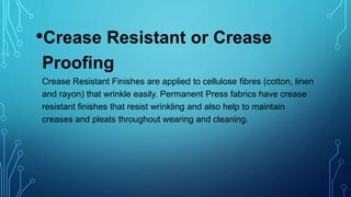 Textile finishes | PPTX