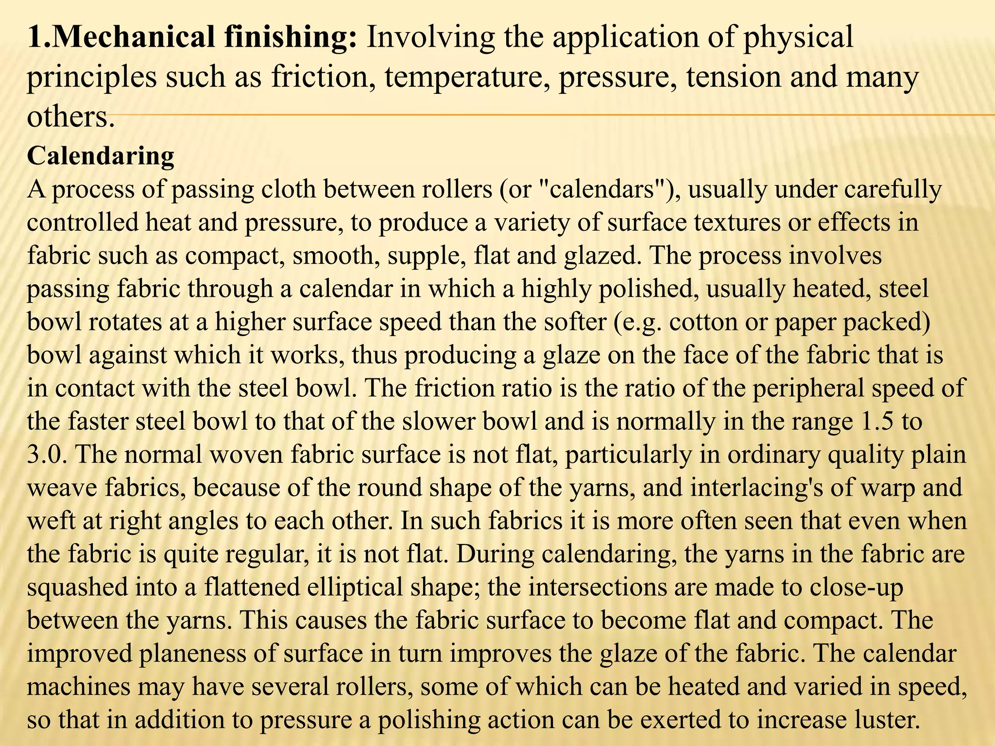Textile finishing | PPTX