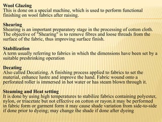 Textile finishing | PPTX