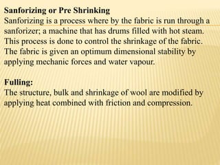 Textile finishing | PPTX