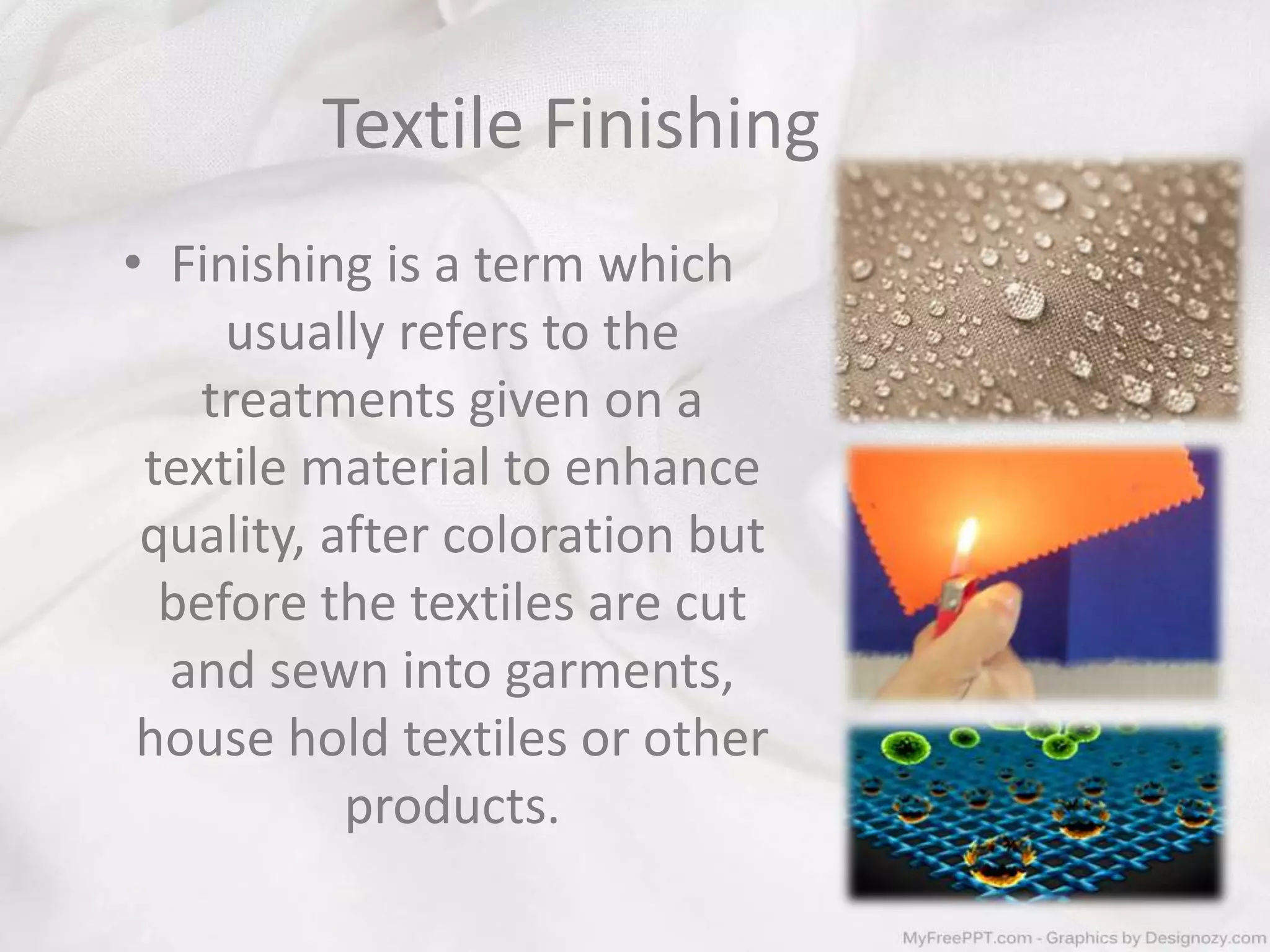 Textile finishing | PPTX