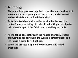 Textile finishing bultan | PPSX | Needlework | Arts and Crafts