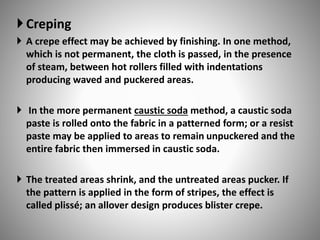 Textile finishing bultan | PPSX | Needlework | Arts and Crafts