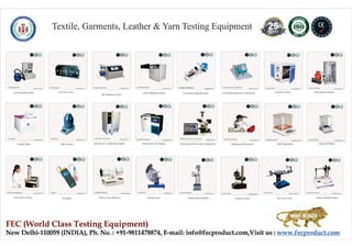 Textile, Garment, Leather & Yarn Testing Machines | PDF