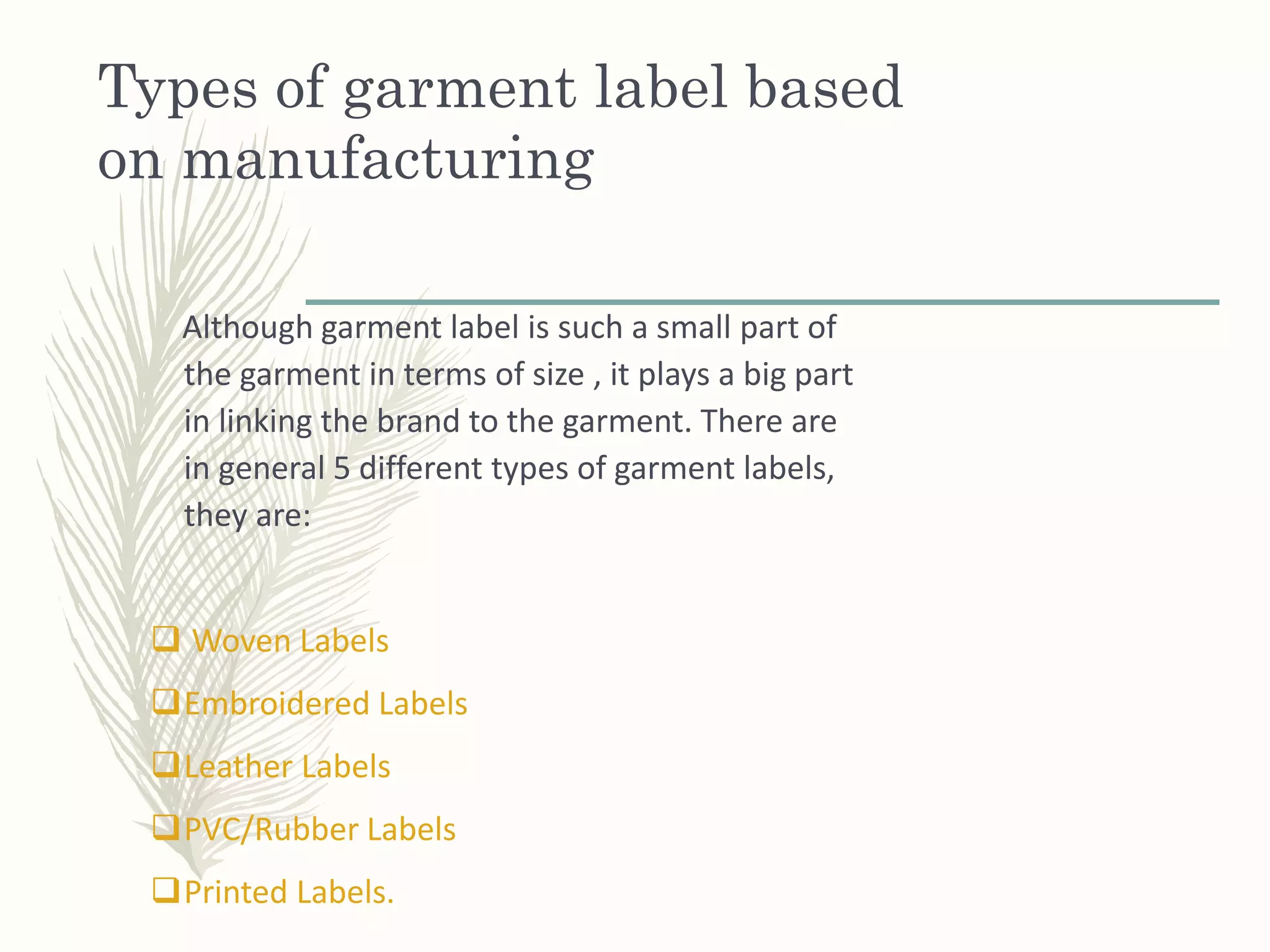 Textile & garments (1)- Trims & accessories of garments | PPTX