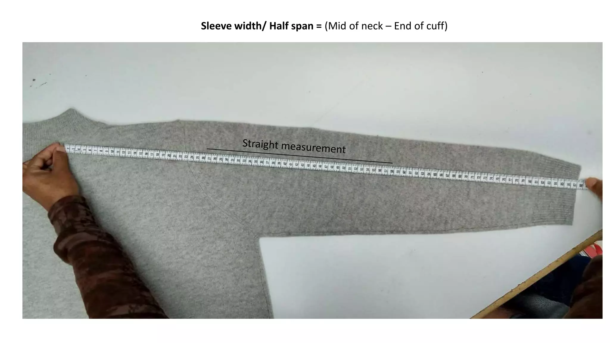 Textile & garments (8) - How to measure garment - Knitwear | PPTX