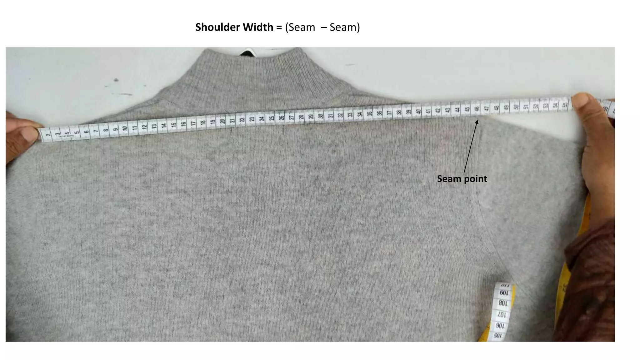 Textile & garments (8) - How to measure garment - Knitwear | PPTX